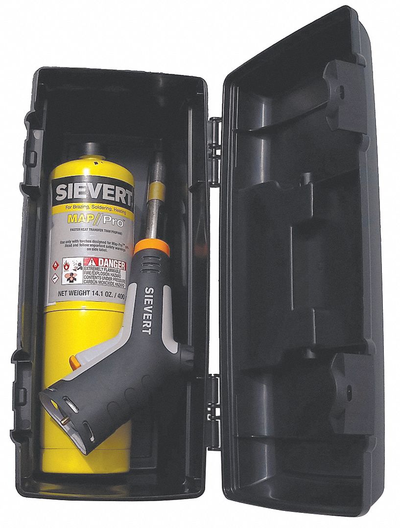 SIEVERT, Swirl Flame, Instant On-Off, Torch Kit w/ Cylinder - 45MK52 ...