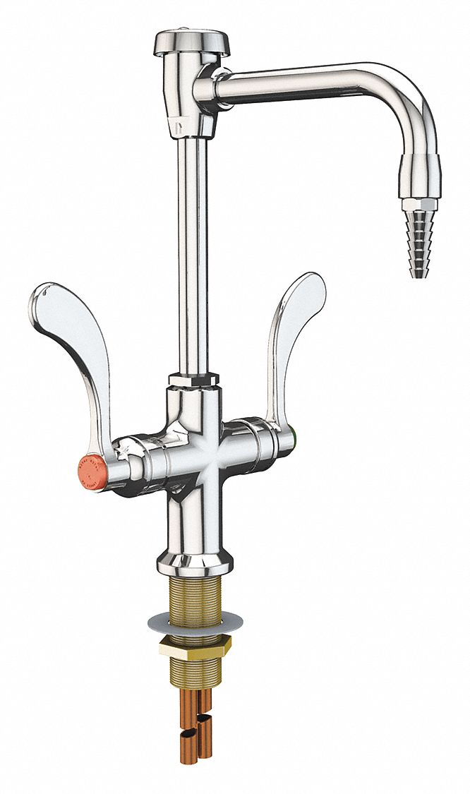 WATERSAVER, Faucet, Single-Post, Gooseneck Laboratory Faucet - 45MN82 ...