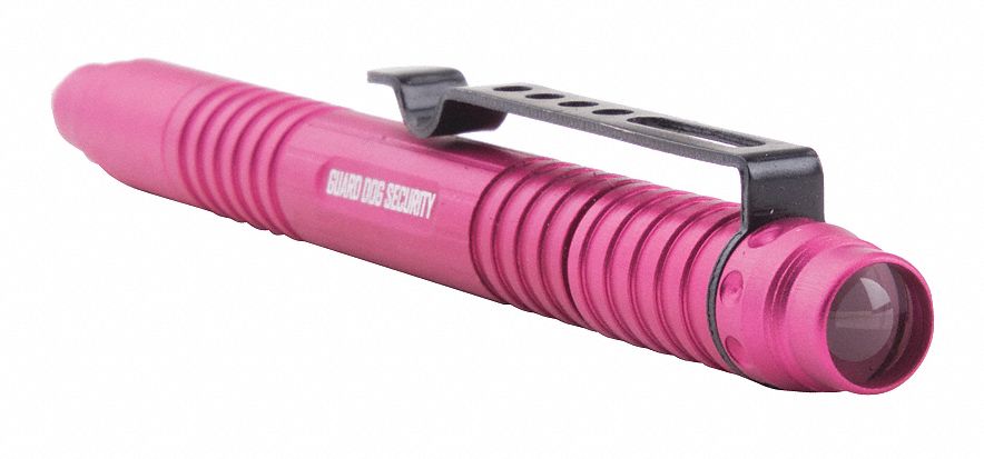 LED Penlight, Aluminum, Maximum Lumens Output: 50, Pink, 6.50 in - Grainger