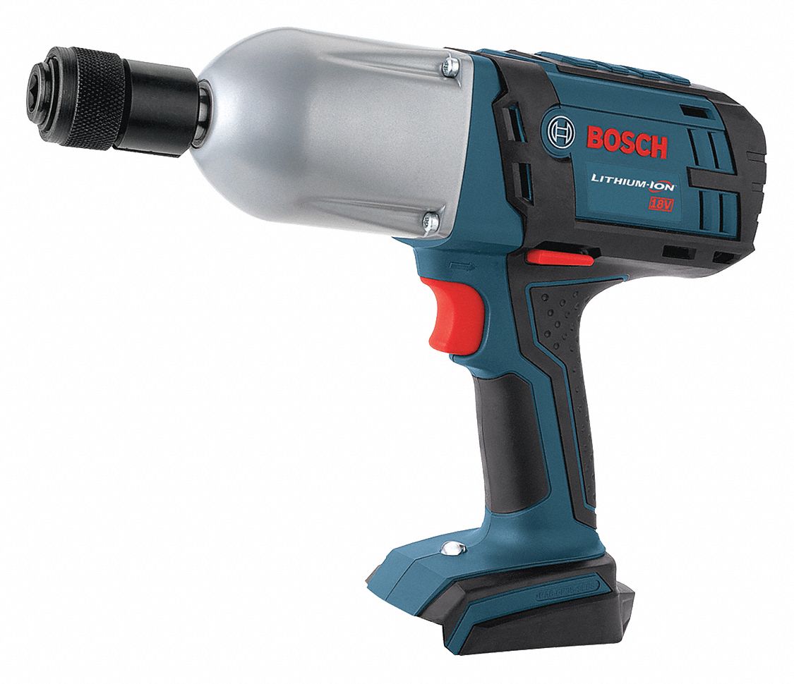 BOSCH, 7/16 in Drive Size, 500 ft-lb Fastening Torque, Impact Wrench ...