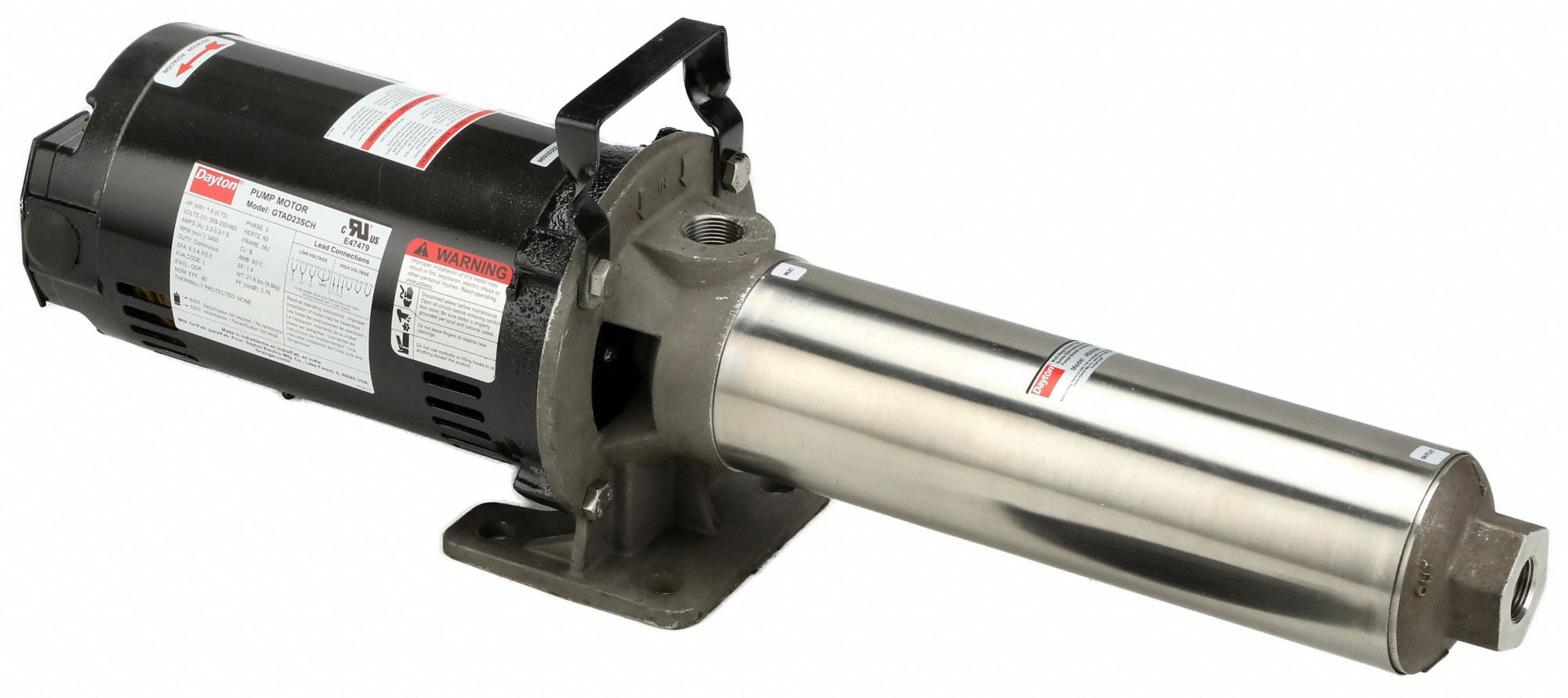 DAYTON, 1 hp, Three Phase, Booster Pump - 45MW88|45MW88 - Grainger