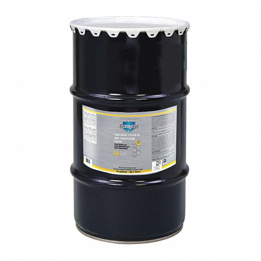 SPRAYON High Temperature Grease: LU510, PTFE, White, 15 gal, NLGI Grade ...