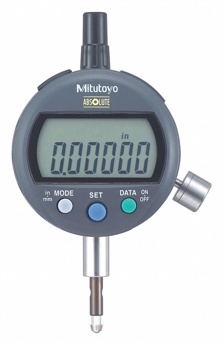 MITUTOYO Digital Indicator, 0.500"/12.7mm Range, 0.00005"/0.001mm ...