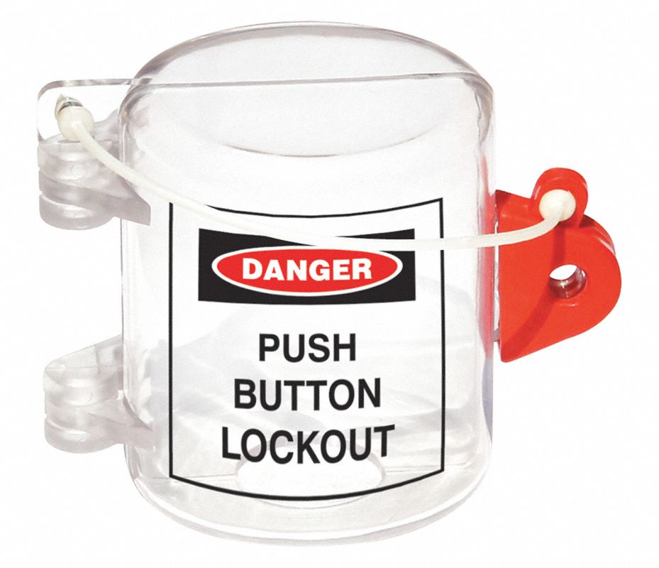 APPROVED VENDOR Bloqueo con Botón Pulsador Acrílico Transparente para ...