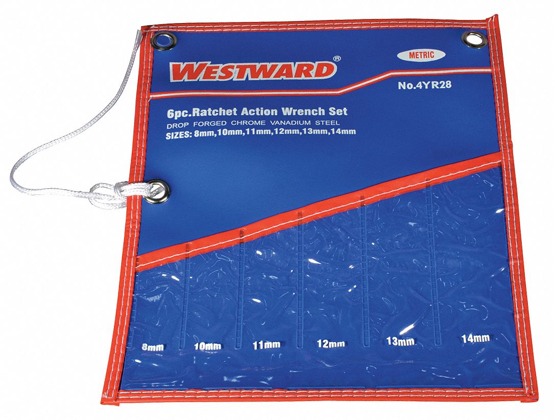 WESTWARD, Combination Wrench Set Case - 45N002|P4YR28 - Grainger