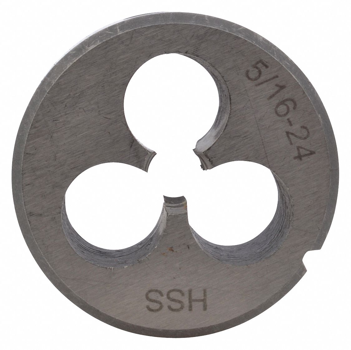 WESTWARD, Solid, 5/16"-24 Thread Size, Round Threading Die - 45N163|314 ...