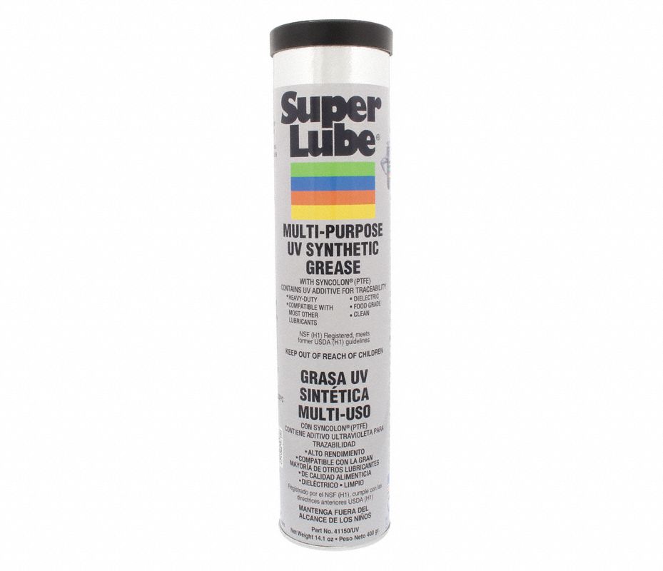 SUPER LUBE Grasa Multiusos Blanco Cartucho 14.1 oz. Grado Alimenticio ...