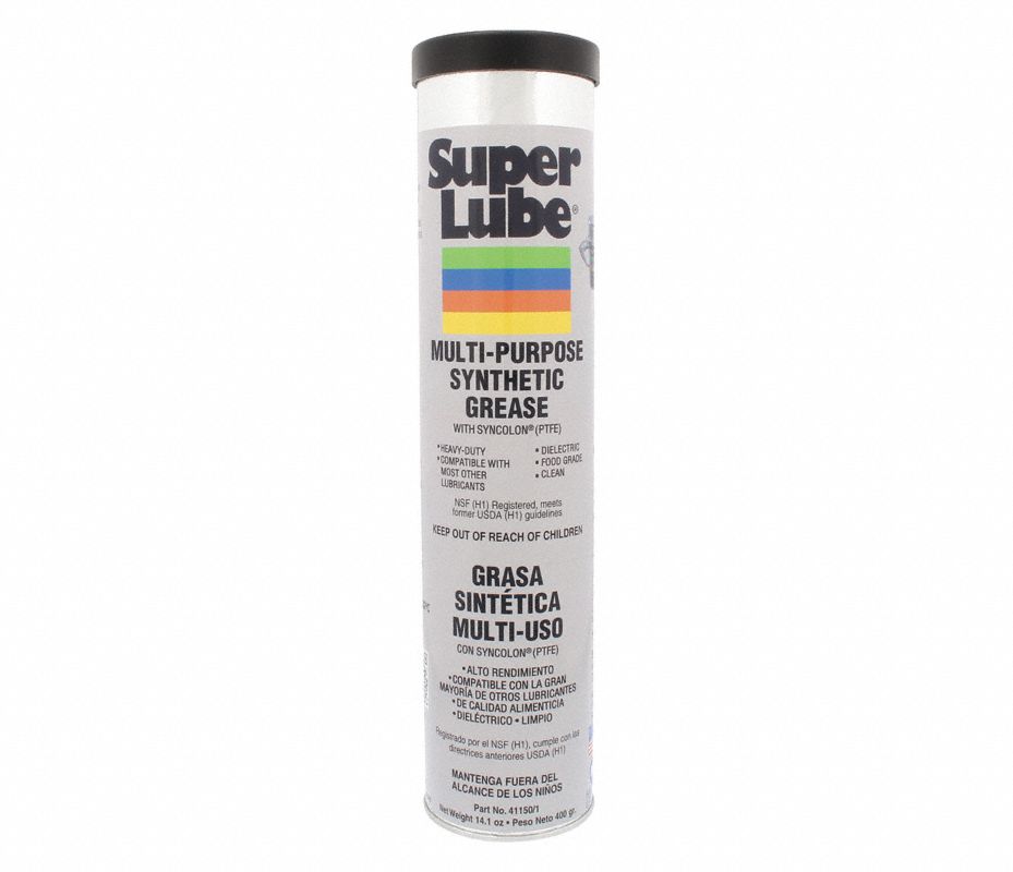 SUPER LUBE Grasa Multiusos Blanco Cartucho 14.1 oz. Grado Alimenticio ...