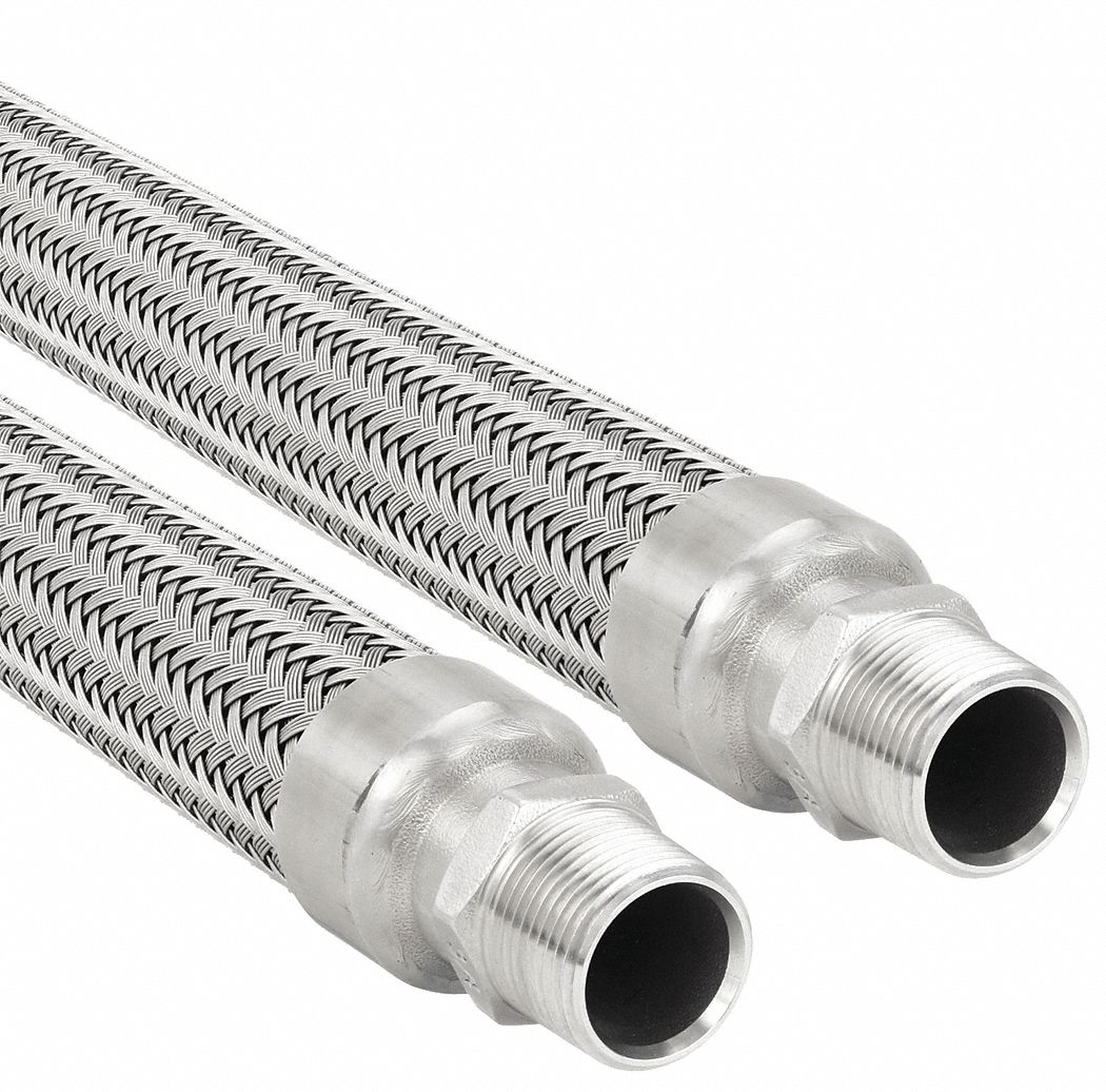 1 1/2 in Hose Inside Dia., 13 in Dynamic Min. Bend Radius (In.), Metal ...