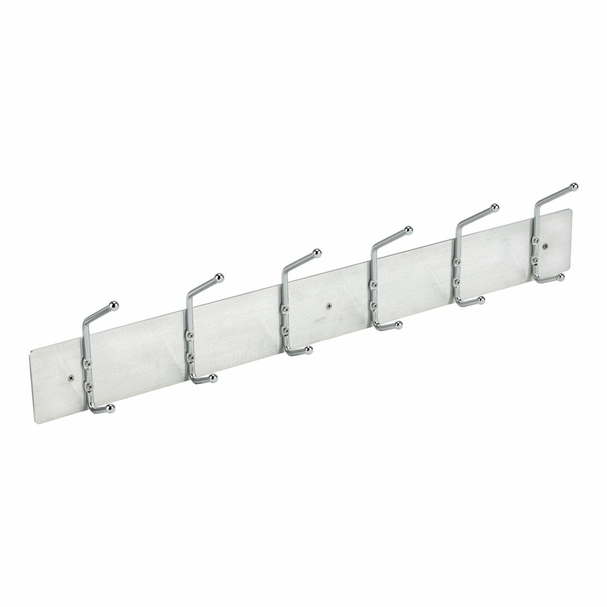 12 Hooks, 7 in Overall Ht, Garment Hook Rack - 45NG76|45NG76 - Grainger
