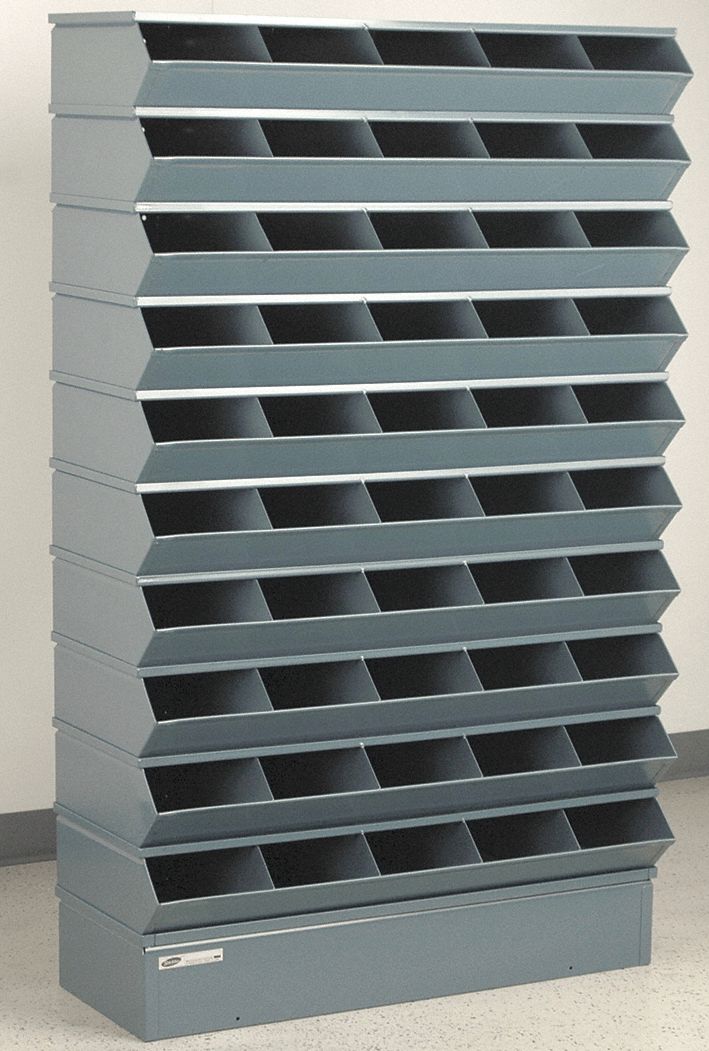 STACKBIN, 37 in x 13 in x 60 in, Std, Sectional Stacking Bin Units ...