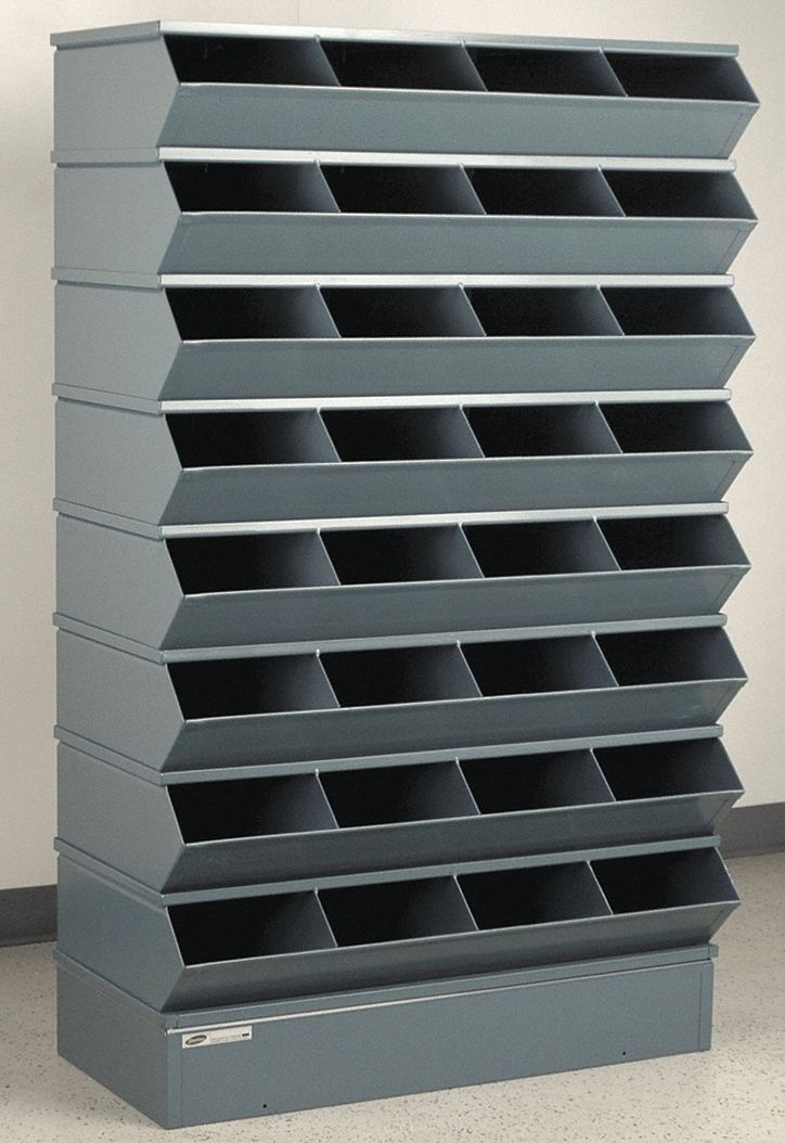 STACKBIN, 37 in x 15 in x 65 1/2 in, Std, Sectional Stacking Bin Unit ...