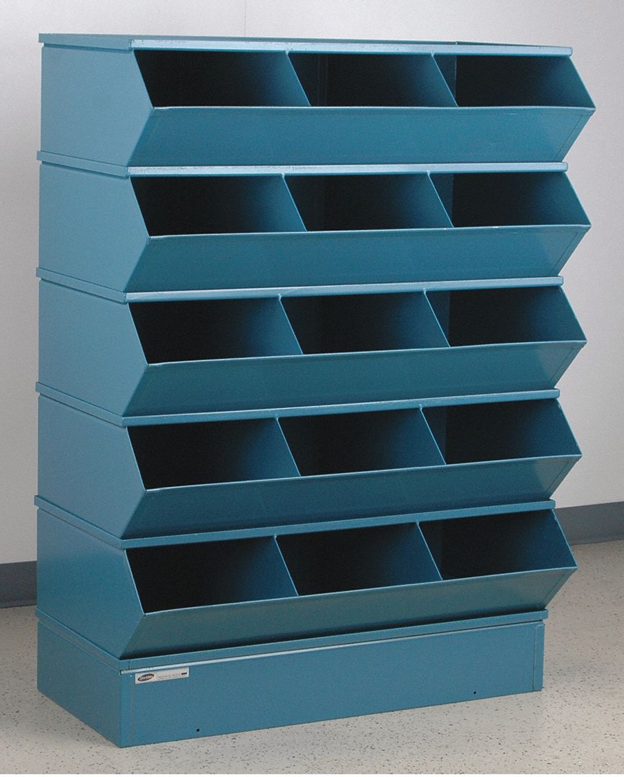 STACKBIN, 37 in x 20 1/2 in x 50 3/8 in, Std, Sectional Stacking Bin ...