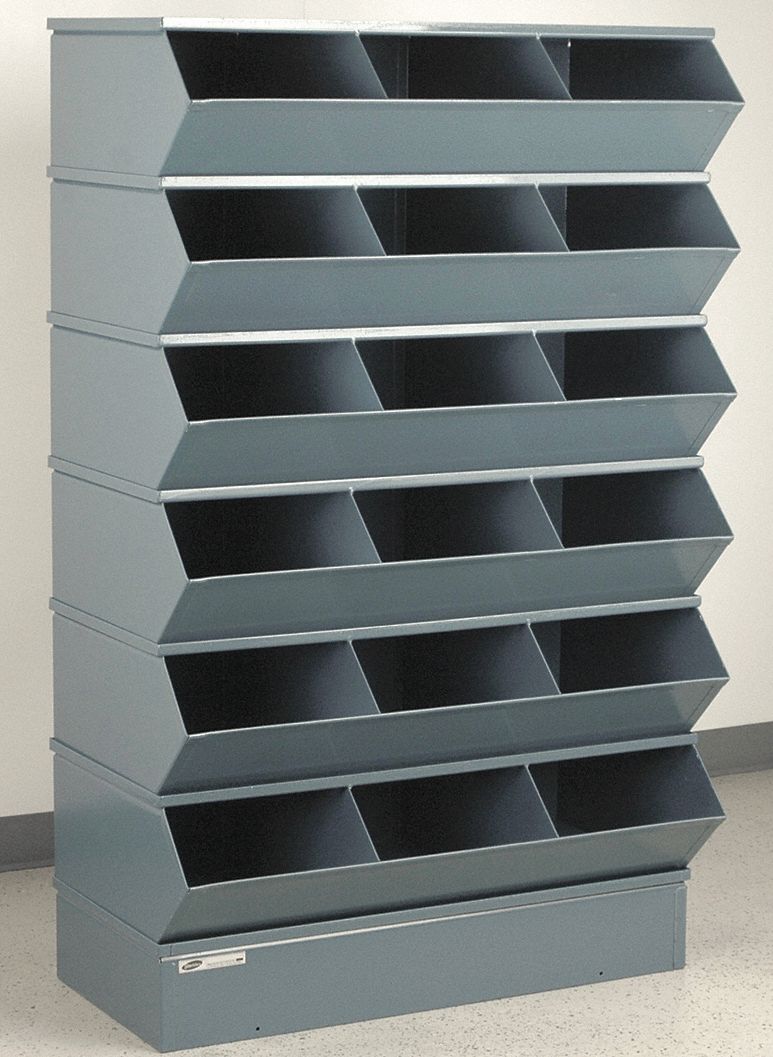 STACKBIN, 37 in x 20 in x 63 in, Std, Sectional Stacking Bin Units ...