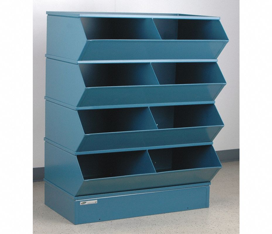STACKBIN Gaveta Apilable Seccional, Azul, 8 Comp. - Gavetas Apilables Seccionales - 45NH79 | 3 ...