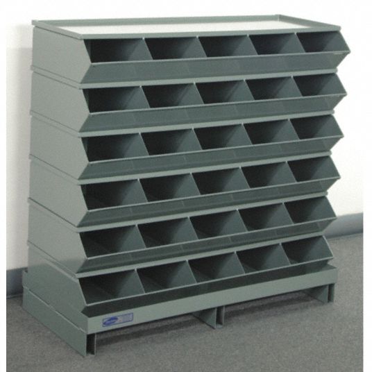 STACKBIN, 37 in x 3 1/8 in x 35 1/2 in, Pallet, Sectional Stacking Bin ...