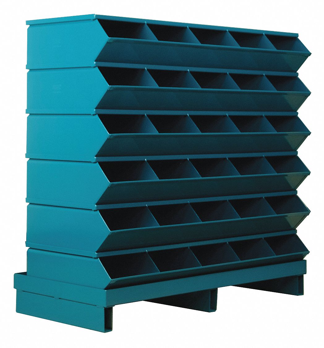 STACKBIN, 37 in x 3 1/8 in x 35 1/2 in, Pallet, Sectional Stacking Bin ...