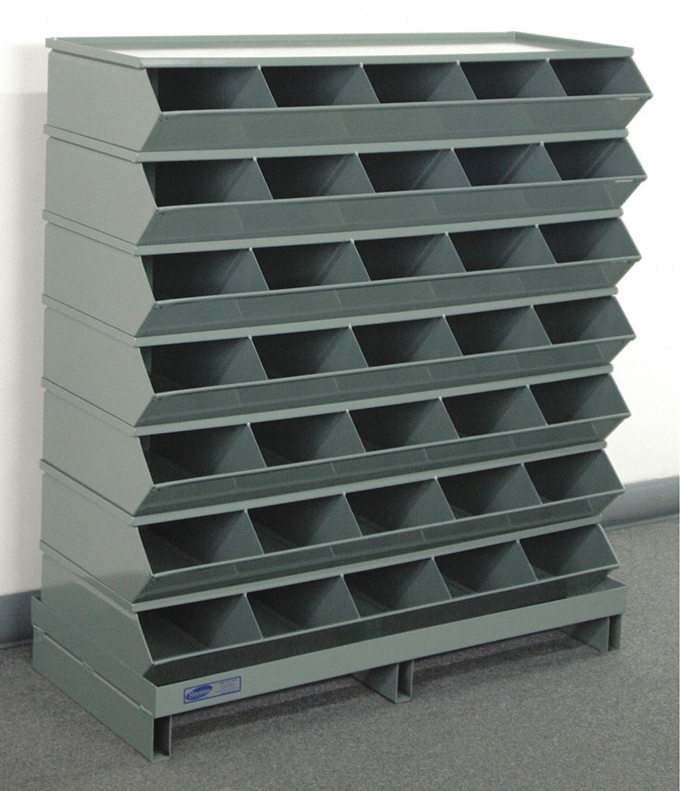 STACKBIN, 37 in x 3 1/8 in x 41 in, Pallet, Sectional Stacking Bin ...