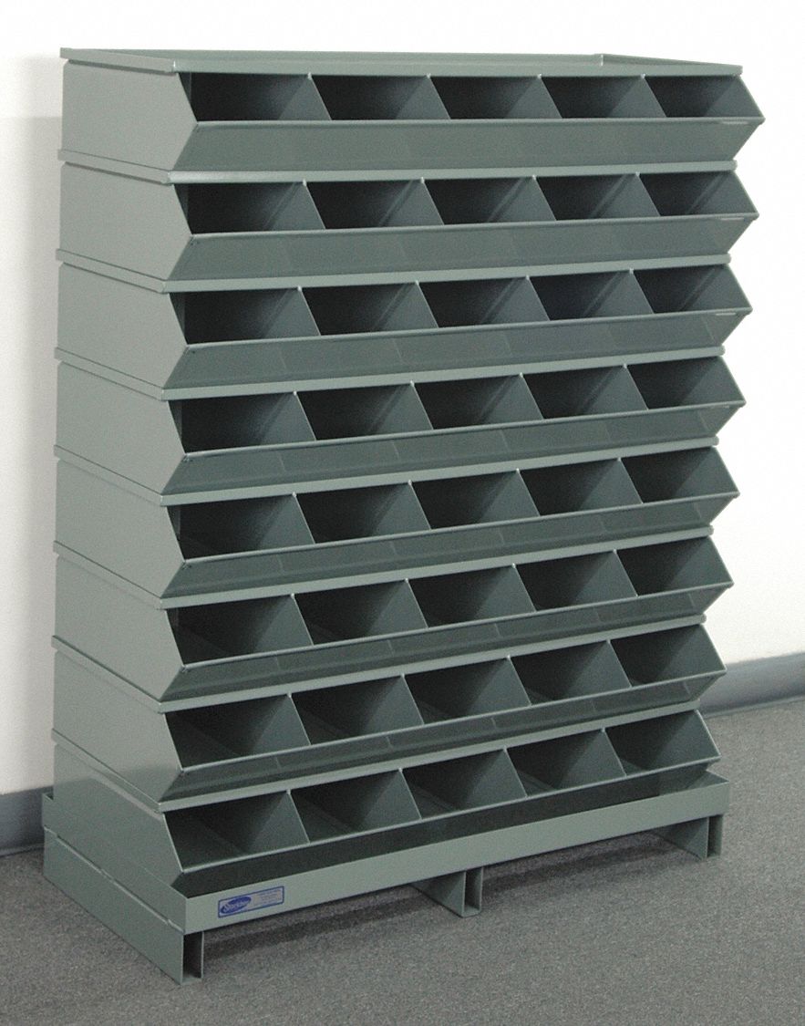 STACKBIN, 37 in x 3 1/8 in x 46 1/2 in, Pallet, Sectional Stacking Bin ...