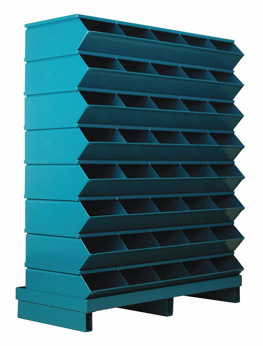 STACKBIN, 37 in x 3 1/8 in x 46 1/2 in, Pallet, Sectional Stacking Bin ...