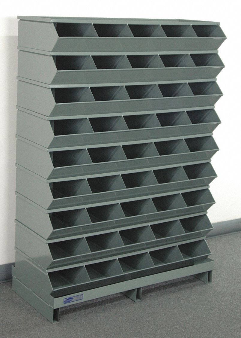 STACKBIN, 37 in x 3 1/8 in x 52 in, Pallet, Sectional Stacking Bin Unit ...