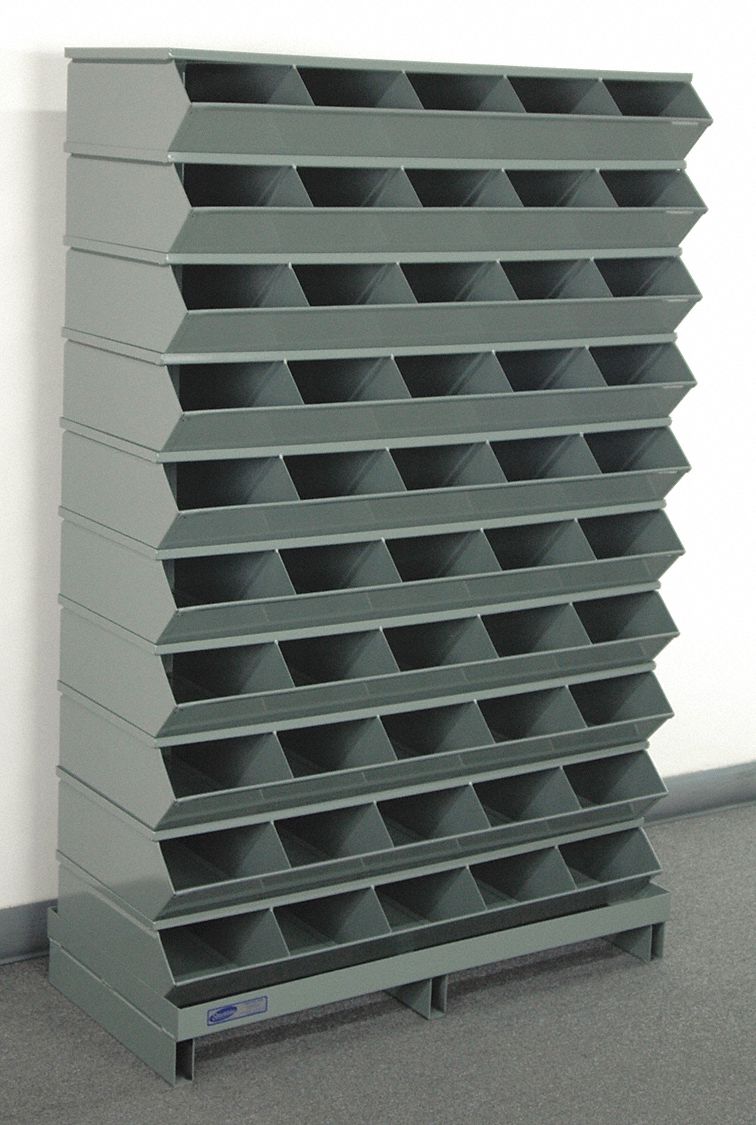 STACKBIN, 37 in x 3 1/8 in x 57 1/2 in, Pallet, Sectional Stacking Bin ...