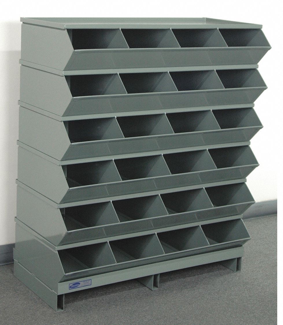 STACKBIN, 37 in x 18 3/4 in x 44 in, Pallet, Sectional Stacking Bin ...