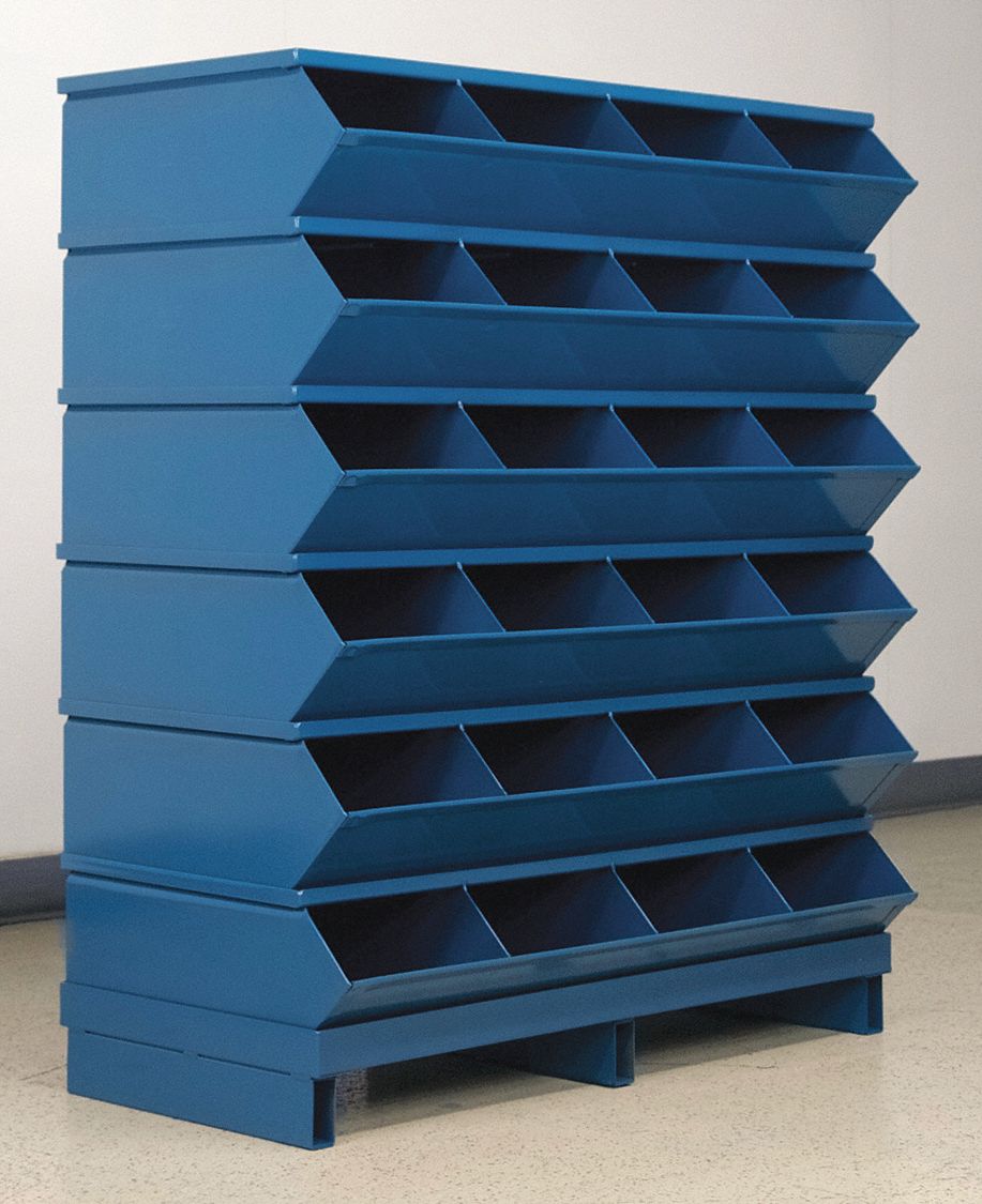 STACKBIN, 37 in x 18 3/4 in x 44 in, Pallet, Sectional Stacking Bin ...