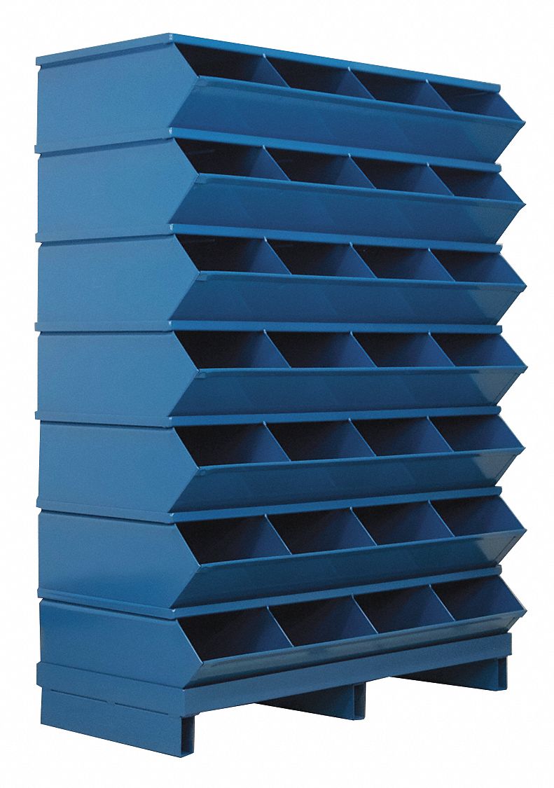 STACKBIN, 37 in x 3 1/8 in x 50 7/8 in, Pallet, Sectional Stacking Bin ...