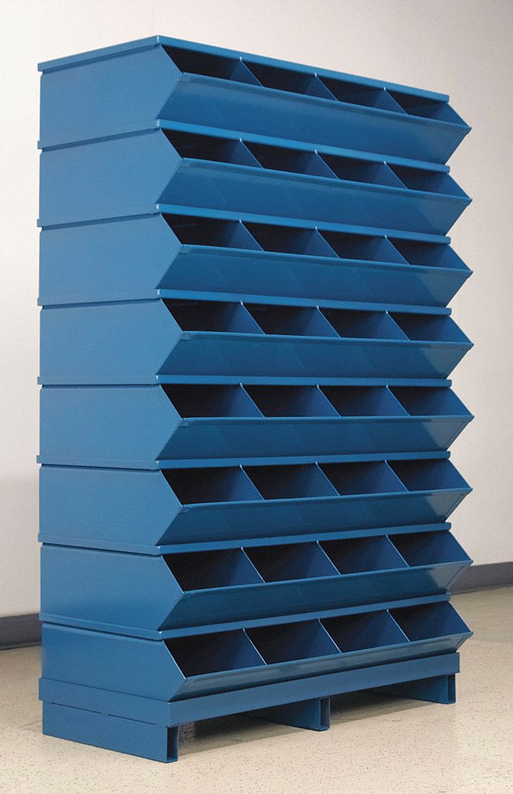 STACKBIN, 37 in x 18 3/4 in x 57 3/4 in, Pallet, Sectional Stacking Bin ...