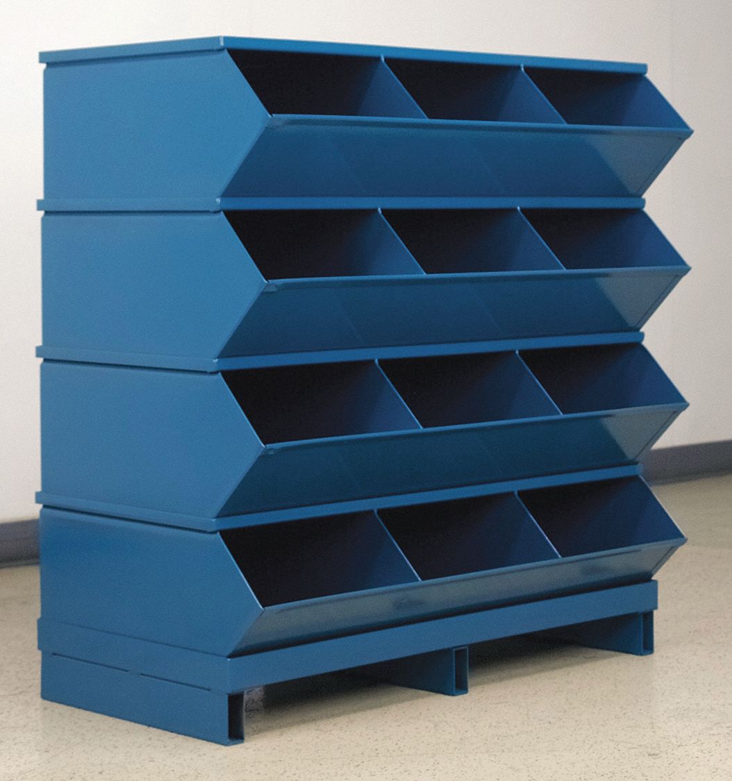 STACKBIN, 37 in x 20 1/2 in x 38 in, Pallet, Sectional Stacking Bin ...