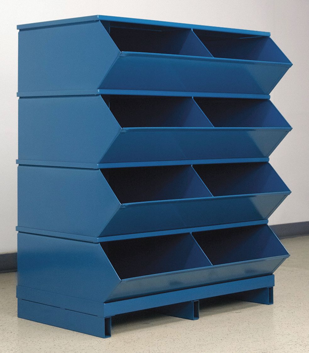 STACKBIN, 37 in x 24 in x 46 in, Pallet, Sectional Stacking Bin Unit ...