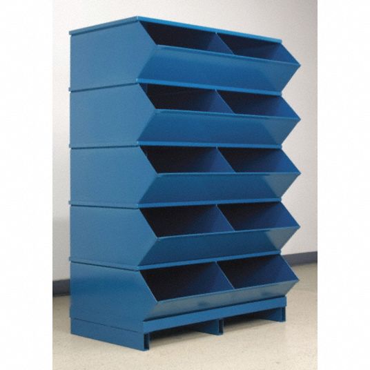 STACKBIN, 37 in x 24 in x 50 in, Pallet, Sectional Stacking Bin Unit - 45NJ34|3-510SSPB - Grainger