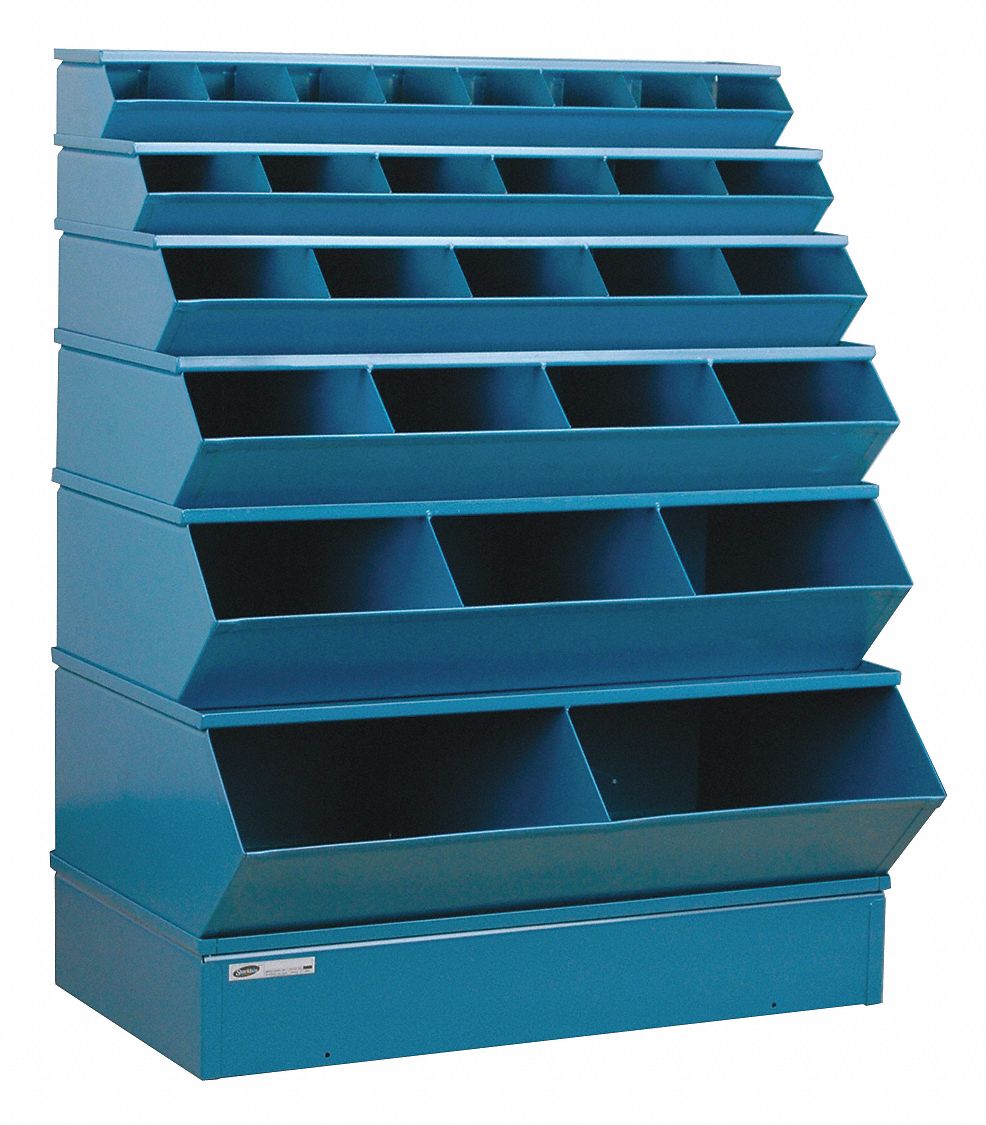 STACKBIN, 37 in x 24 in x 53 in, Std, Sectional Stacking Bin Units ...