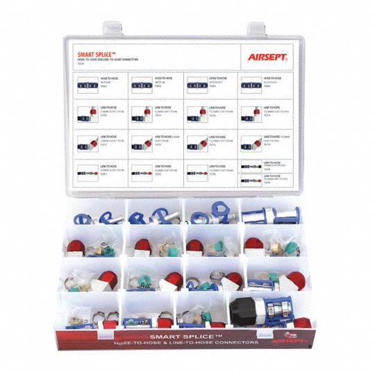 AIRSEPT Line to Hose, Hose to Hose Repair Kit: 120 Pieces, 8 7/8 in ...