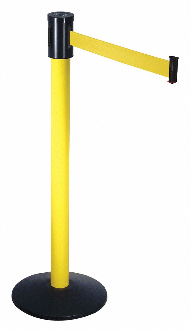 VISIONTRON, Yellow, No Legend, Barrier Post with Belt - 45NU07|321YA-YW ...