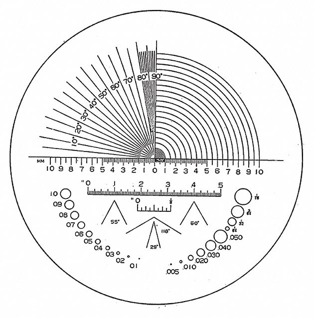 ESCHENBACH OPTIK GMBH, Cross Hair Measurement, 0.10 mm Graduations ...