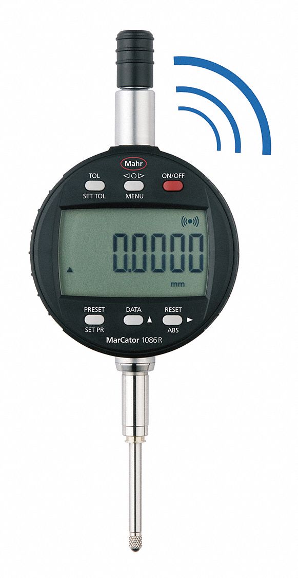 MAHR Digital Indicator, Series Series 1086 Ri, Range 0.00002 in to 1 in ...