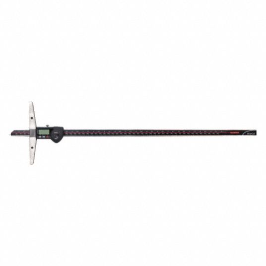 MAHR, 0 in to 20 in /0 mm to 500 mm, IP67, Blade-Style Digital Depth ...