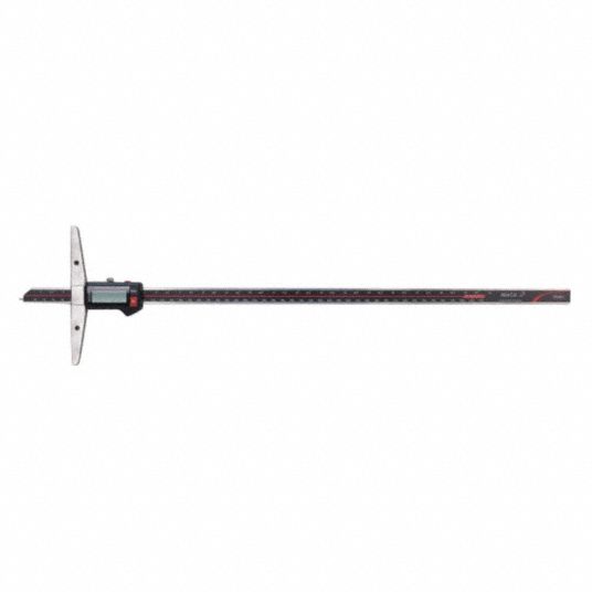 MAHR, 0 in to 20 in /0 mm to 500 mm, IP67, Blade-Style Digital Depth ...