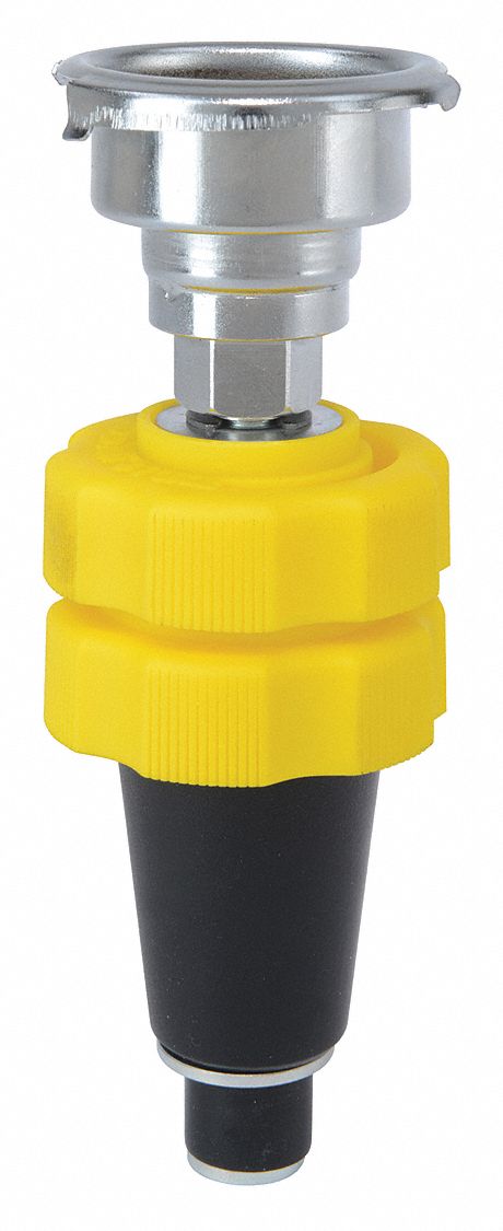 MITYVAC Universal Radiator Adapter, Black/Yellow - 45PG65|MV4508 - Grainger