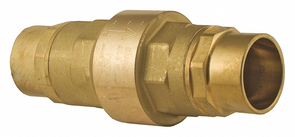 BONOMI 100712LF-1/2" Spring Check Valve Brass 1/2" Sweat for sale ...