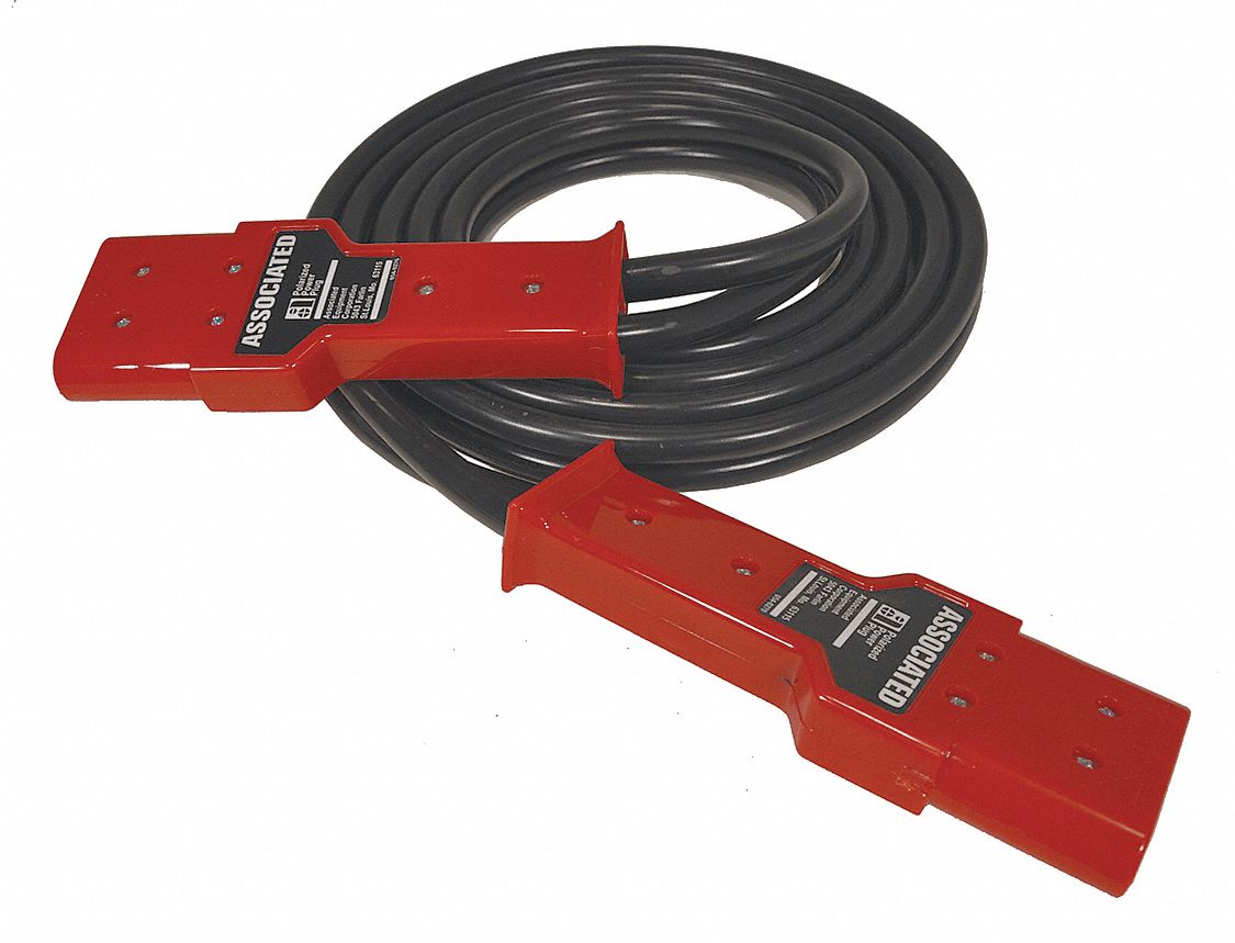Associated Equip 12 Ft Plug In Standard Jaw Plug In Booster Cable Set