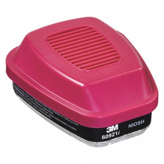 3M Combination Cartridge/Filter, NIOSH Rating Organic Vapor (OV), P100 ...