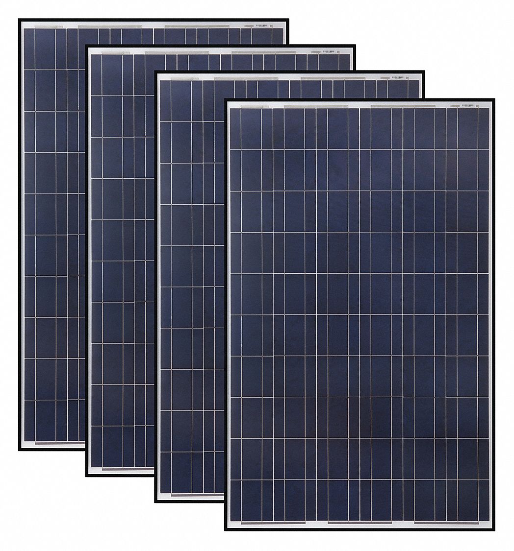 GRAPE SOLAR Solar Panel, Cell Type Polycrystalline, Nominal Output ...