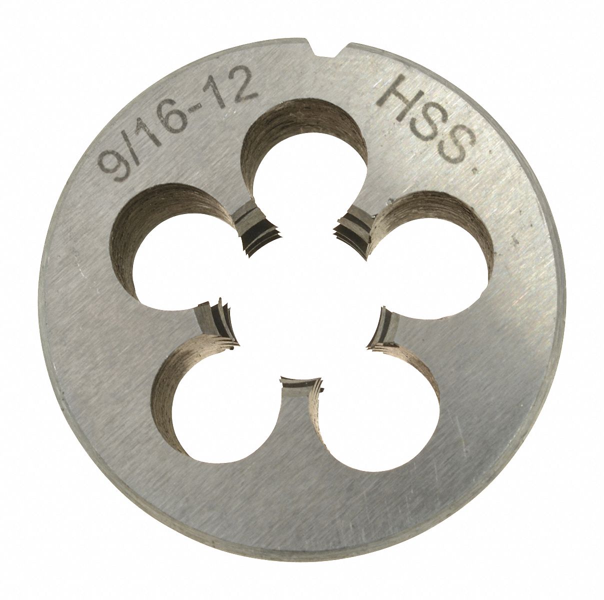WESTWARD, Solid, 9/16"-12 Thread Size, Round Threading Die - 45T688|314 ...