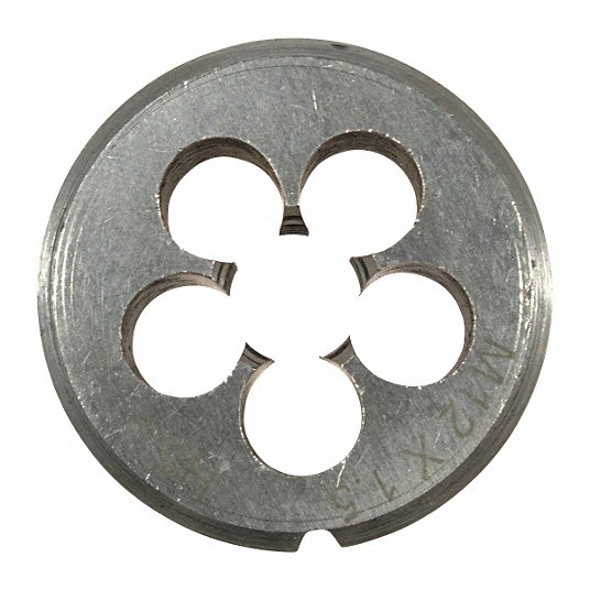WESTWARD, Solid, M12 x 1 1/2 Thread Size, Round Threading Die - 45T856 ... WESTWARD, Solid, M12 x 1 1/2 Thread Size, Round Threading Die - 45T856 ...