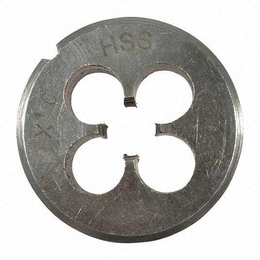 WESTWARD, Solid, M10 x 1 Thread Size, Round Threading Die - 45T869|314 ... WESTWARD, Solid, M10 x 1 Thread Size, Round Threading Die - 45T869|314 ...
