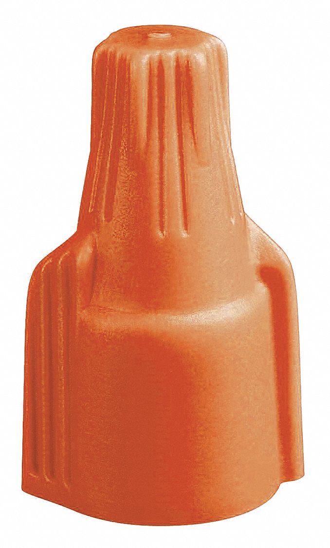 IDEAL, Orange, Polypropylene, Twist On Wire Connector - 45WA81|30-640J ...