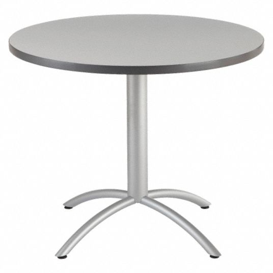 CAFEWORKS, Melamine, Gray, Cafe/Breakroom Table - 45TR10|65647 - Grainger